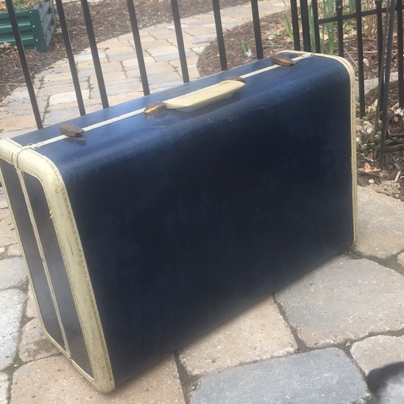 Samsonite | Bags | Vintage Samsonite 95 Blue Suit Case | Poshmark